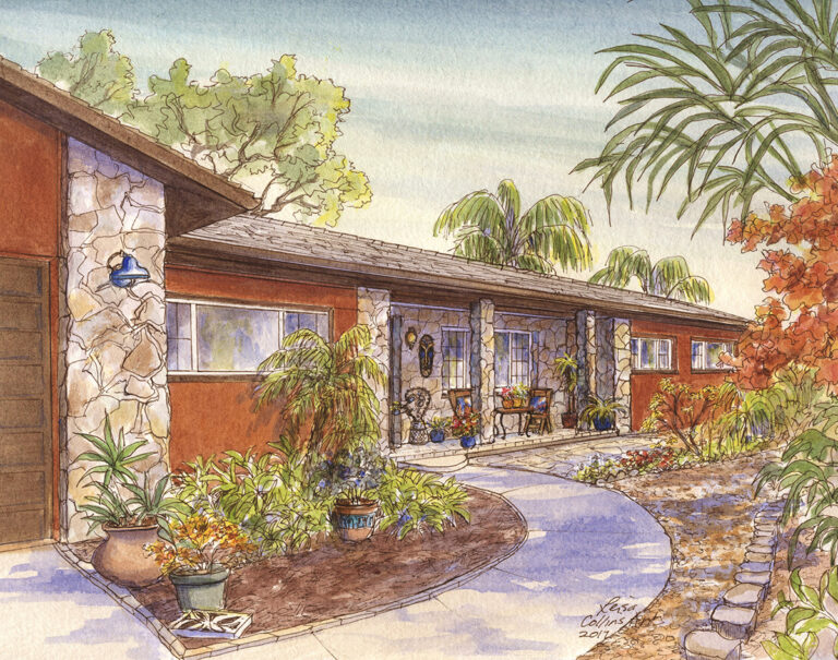 House Portrait Original | Handcrafted House Portrait