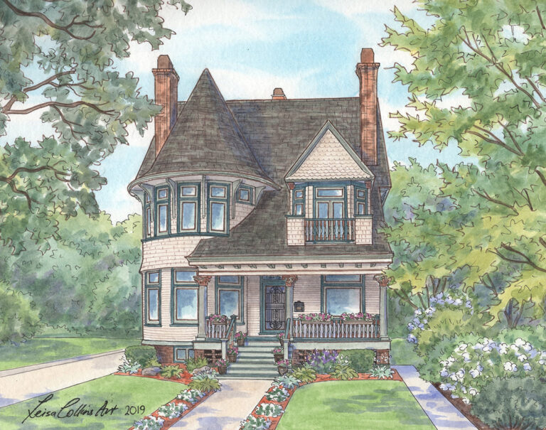 House Portraits: Victorian Houses Gallery - Leisa Collins Art