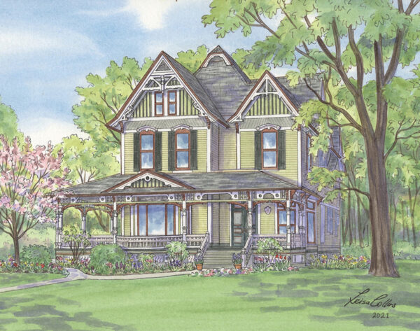 House Portraits: Victorian Houses Gallery - Leisa Collins Art