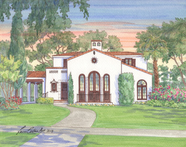 House Portrait Original | Handcrafted House Portrait