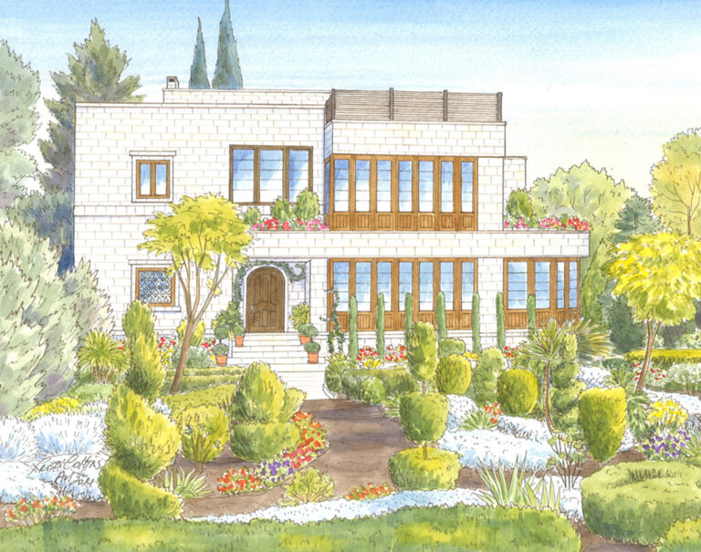 House Portraits: Contemporary House Portrait Gallery - Leisa Collins Art