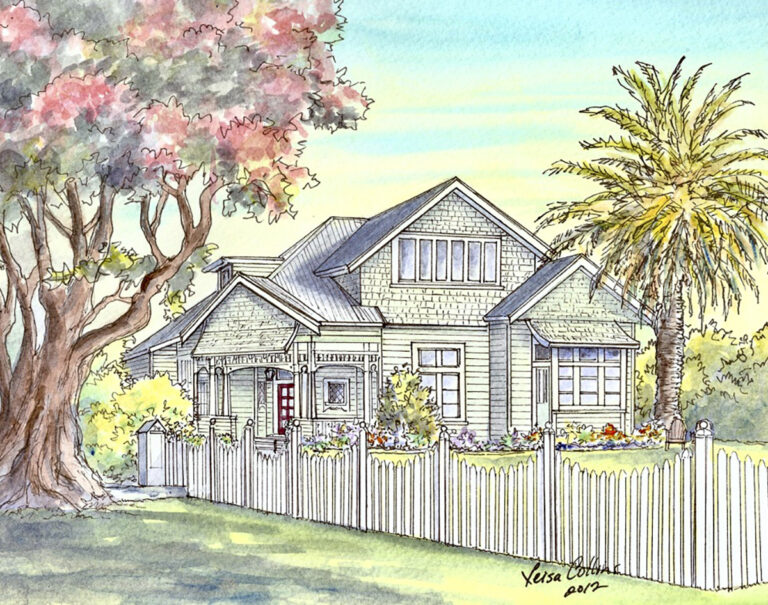 House Portrait Original | Handcrafted House Portrait